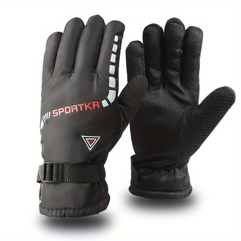 Waterproof Winter Cycling Gloves Windproof Outdoor Insulated - Temu ...