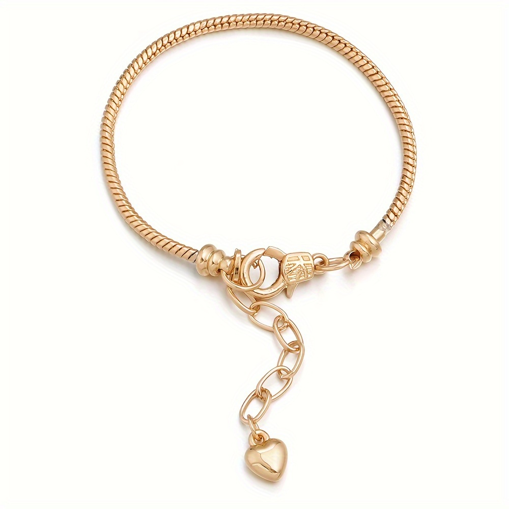 Copper Snake Chain Bracelets Basic Chain Adjustable Hand - Temu United ...