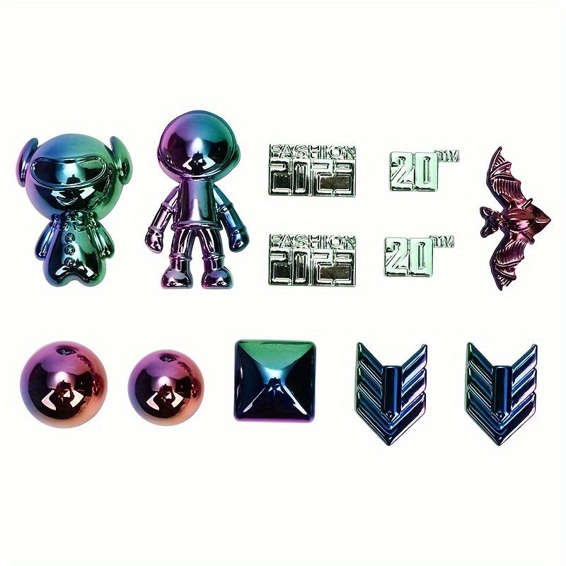 Cool 3d Alloy Astronaut Shoe Charms Clogs Sandal Decoration - Temu New ...