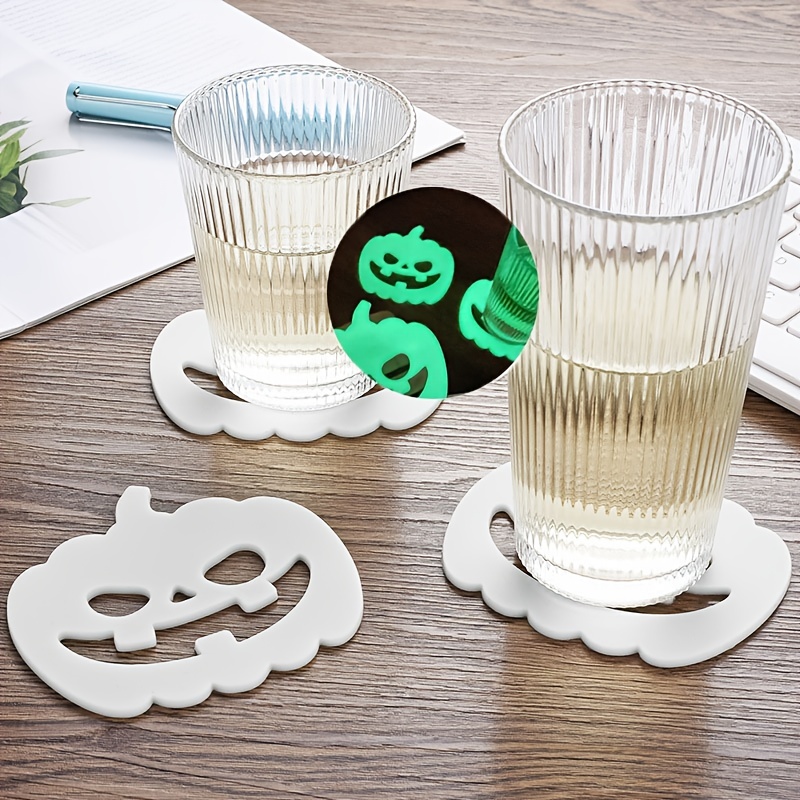 Cup Mat Placemat Halloween Ghost Coffee Mat Silicone Pvc Mug - Temu ...