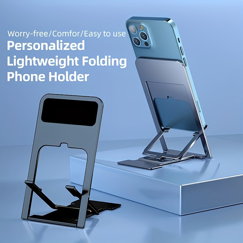 Folding Mobile Phone Holder Ultra thin Adjustable Creative - Temu Canada