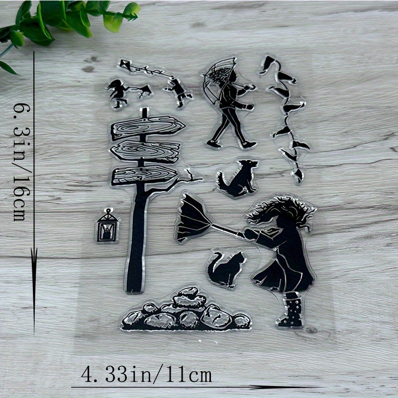 Transparent Rubber Seal Stamps Clear Silicone Stamps For Cards Making ...