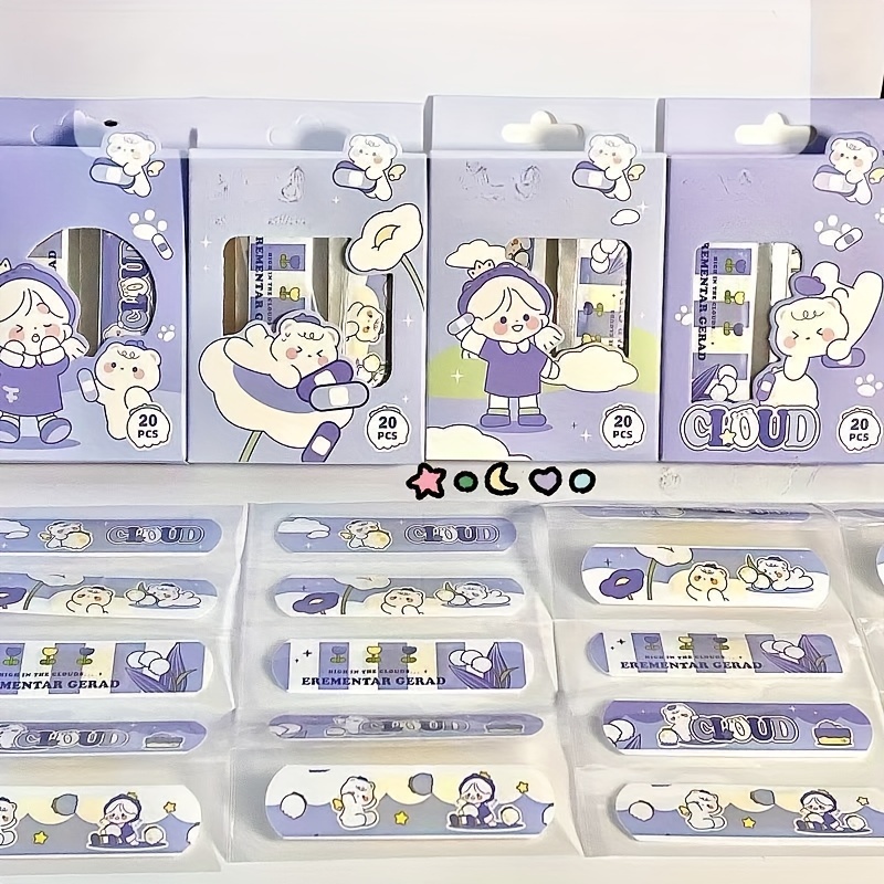 20 Cartoon Cute Pe Beauty Stickers Creative Student - Temu Australia