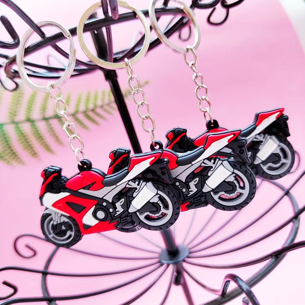 Pvc Motorcycle Keychain 3d Bag Car Pendant Key - Temu New Zealand