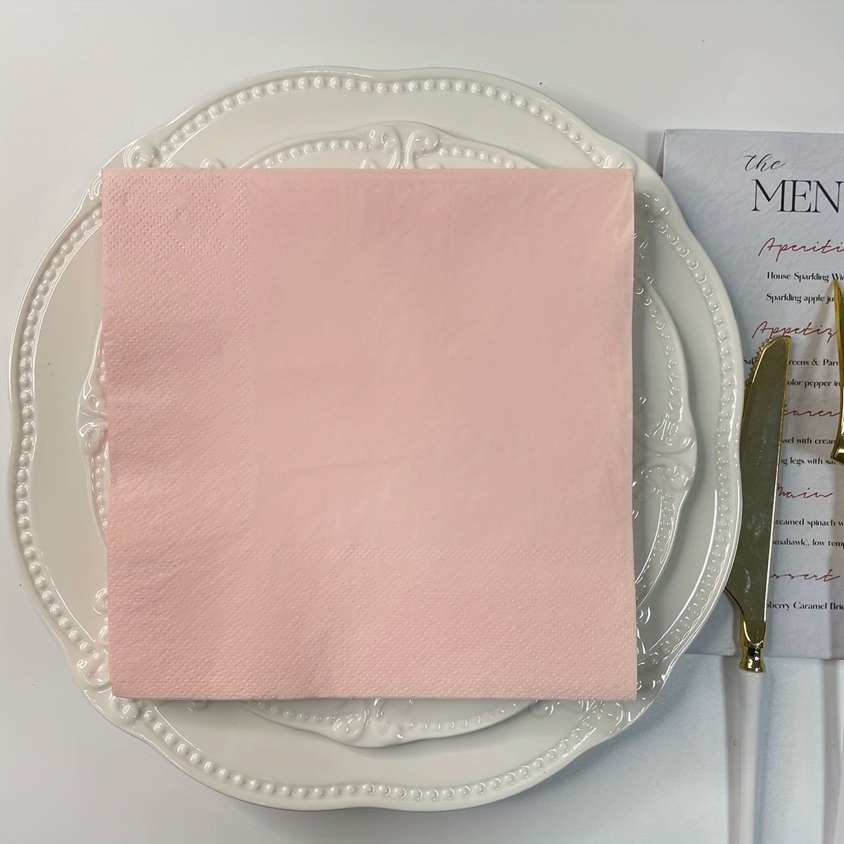 Disposable Solid Color Napkins Decorative Tissue Birthday - Temu United ...