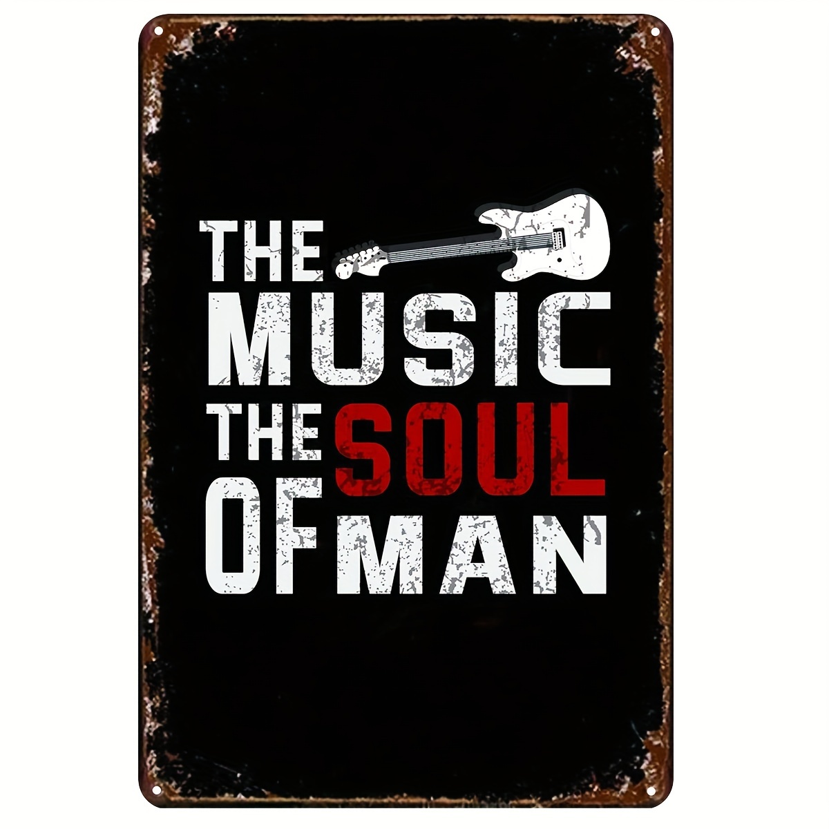 Music Soul Man Rustic Retro Style Vintage Wall Decor Metal - Temu Australia