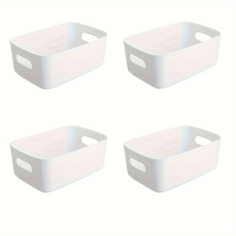 4pcs Plastic Portable Cosmetic Storage Basket Desktop - Temu Ireland