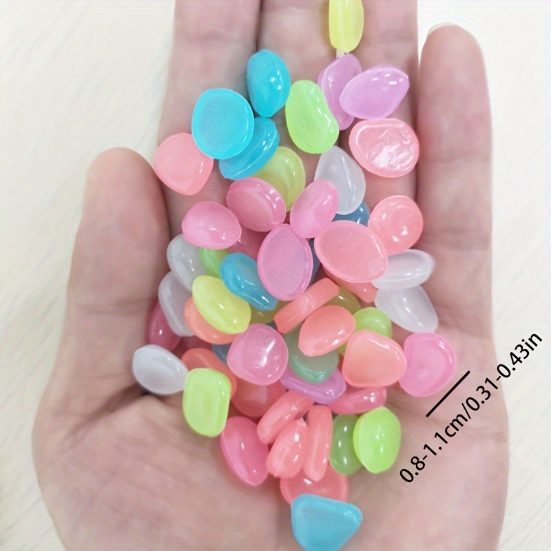 Luminous Stones Mixed Color Glow Rocks Decorations Diy - Temu Australia