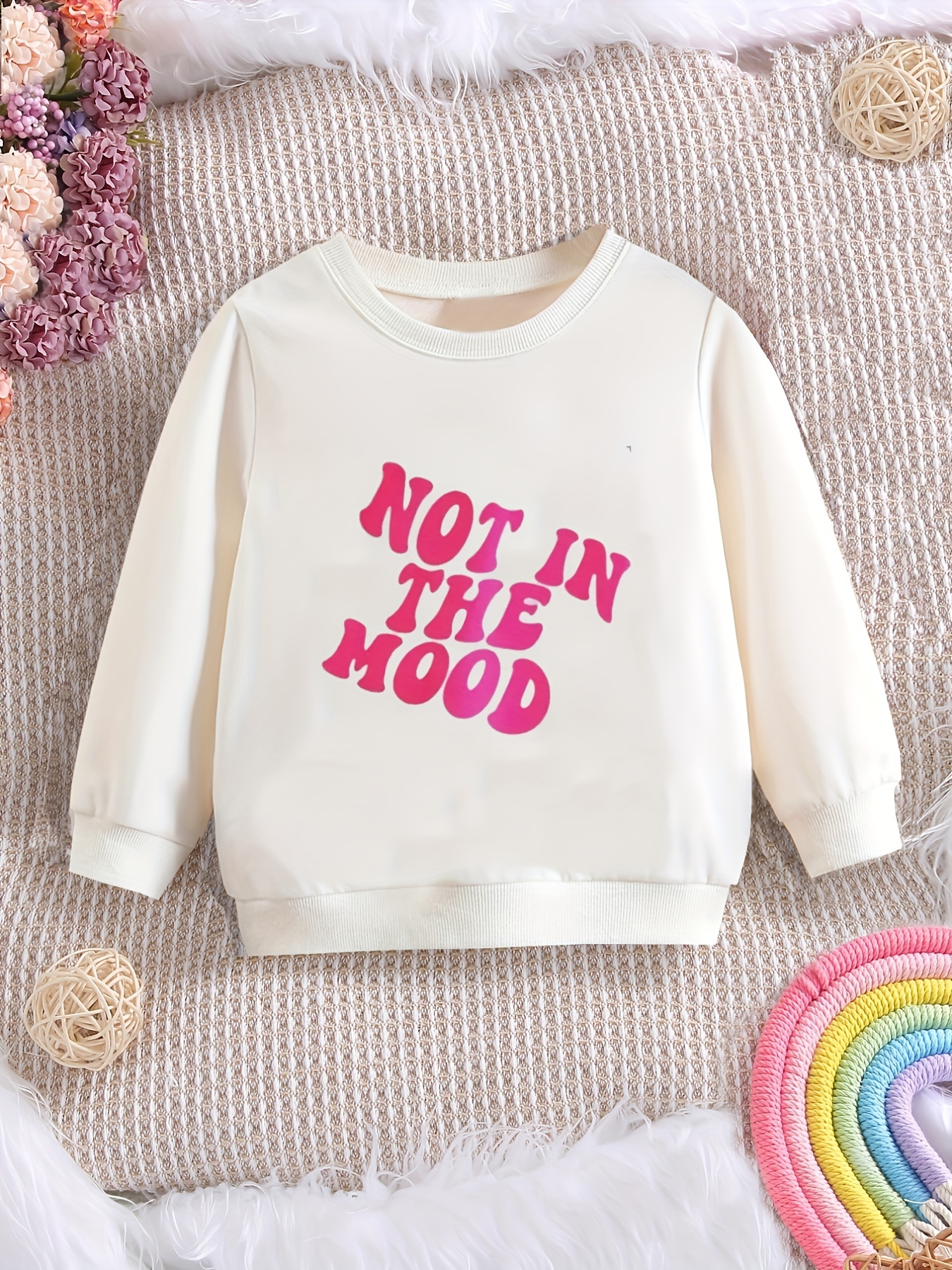 ' pink cartoon graffiti print sweatshirt - Temu Australia