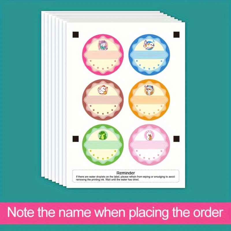Custom name Stickers Waterproof Stickers Perfect School - Temu United ...