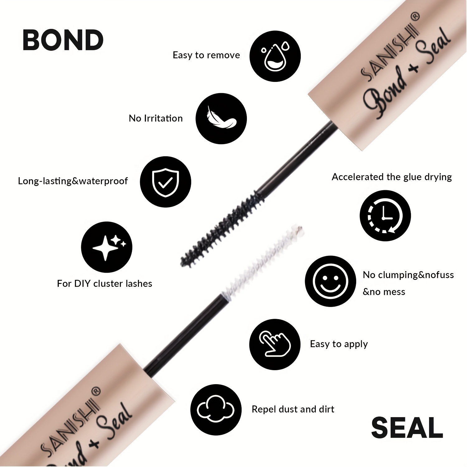 Diy Lash Extension Kit D Curling Individual Cluster Lashes Kit With Mix ...