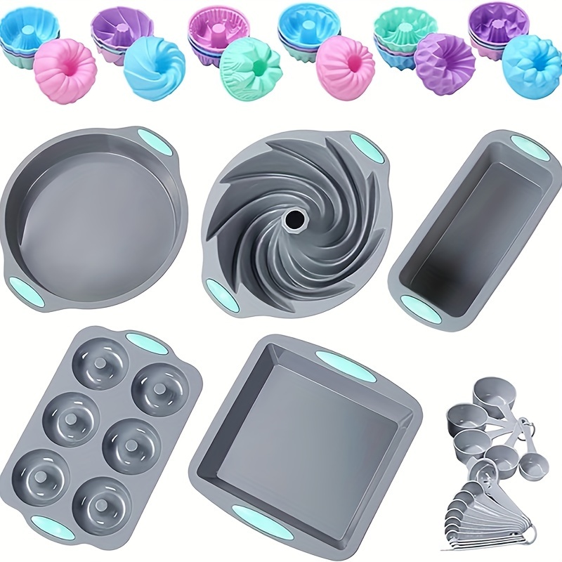 Silicone Baking Pan Set Cake Pan Muffin Pan Cake Cups Baking - Temu Ireland