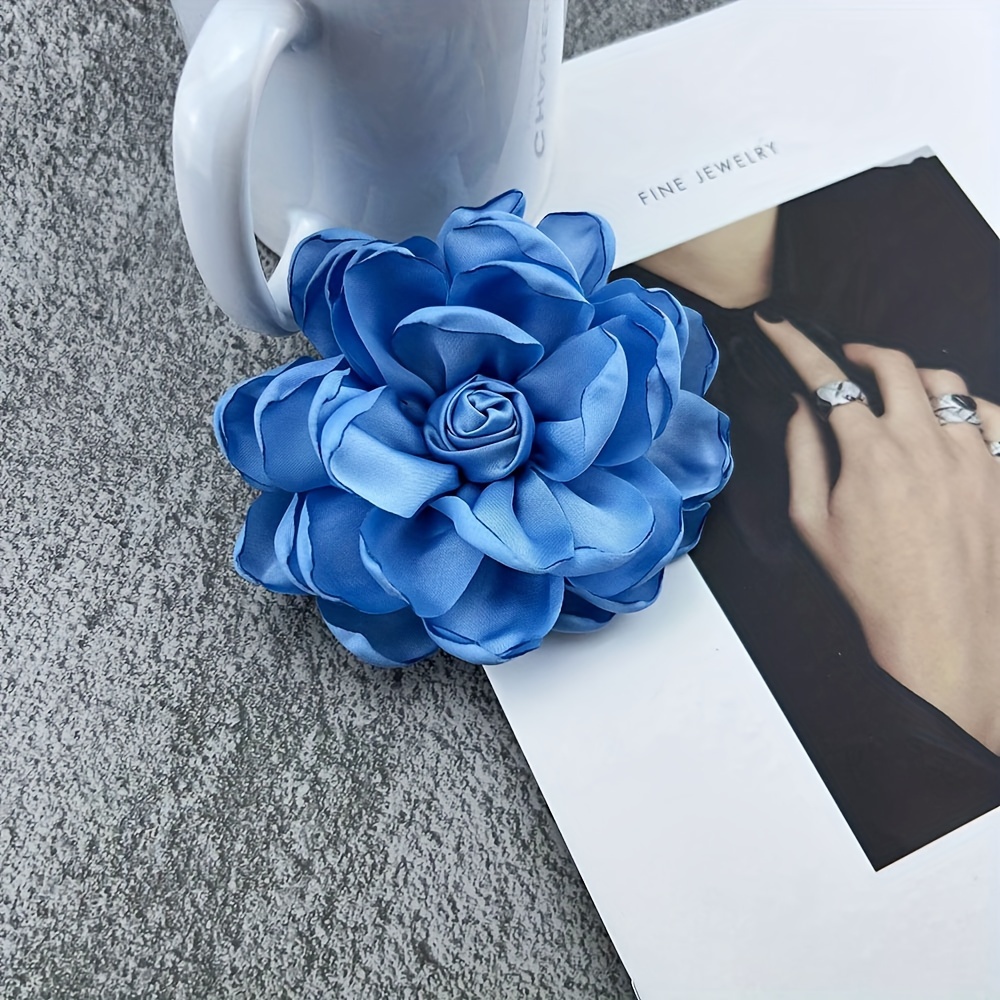 New Fabric Flower Brooch Women Wedding Accessories Gifts - Temu Ireland