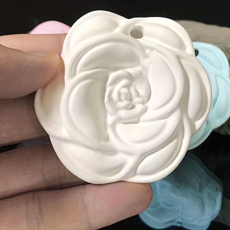 동백 아로마 테라피 석고 몰드 Diy 왁스 시트 왁스 태그 석고 실리콘 몰드 실리콘 자동차 펜던트 실리콘 몰 Temu Korea