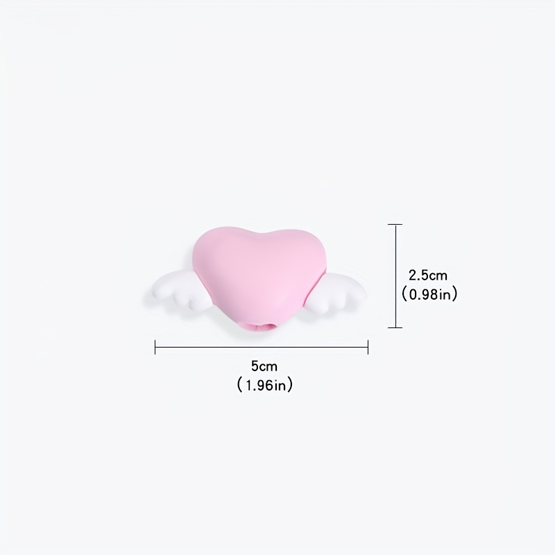 Data Cable Protective Case Angel Wings Love Silicone Charging Protector ...