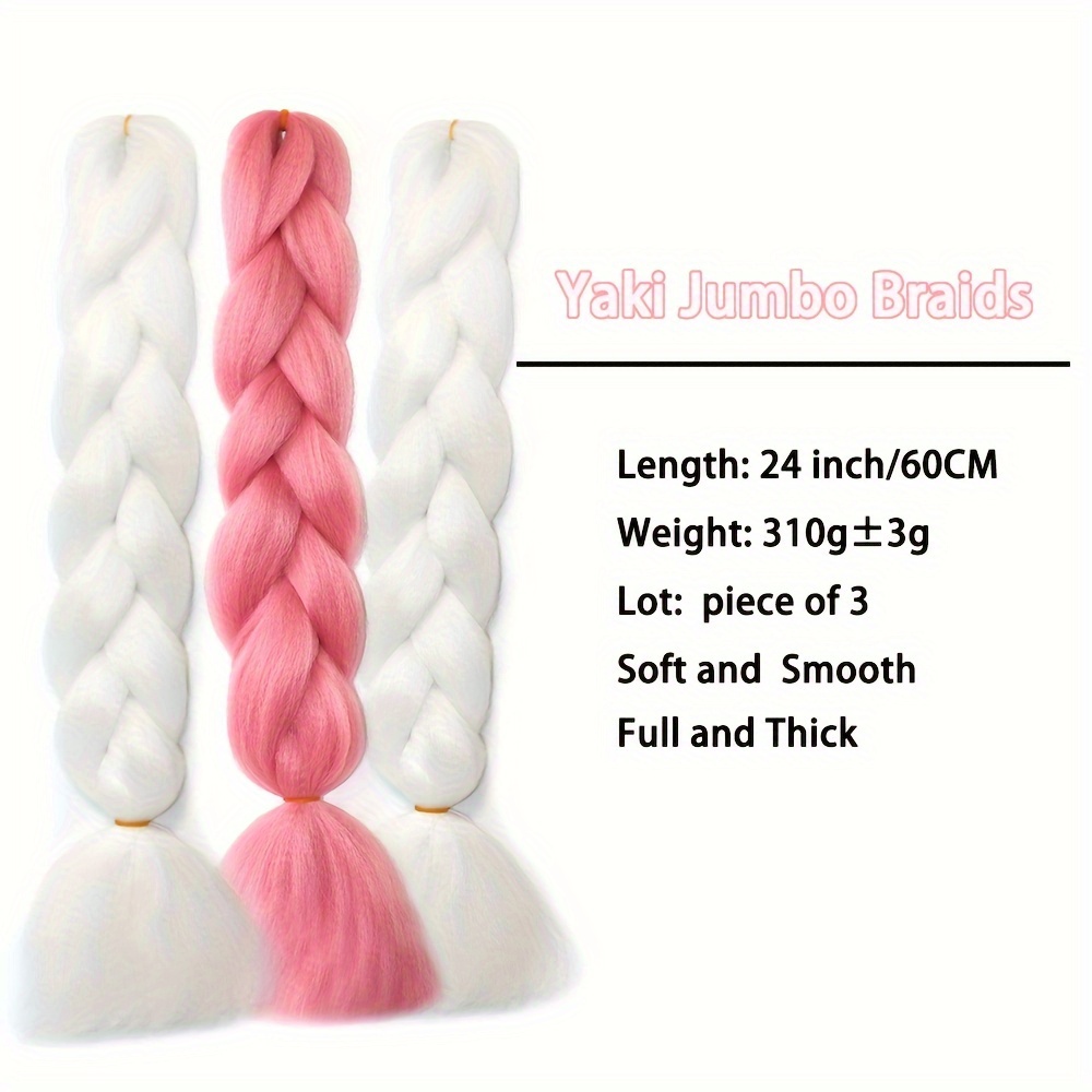 Colorful Braided Hair Synthetic Hair Super Jumbo Braid Yaki - Temu Portugal