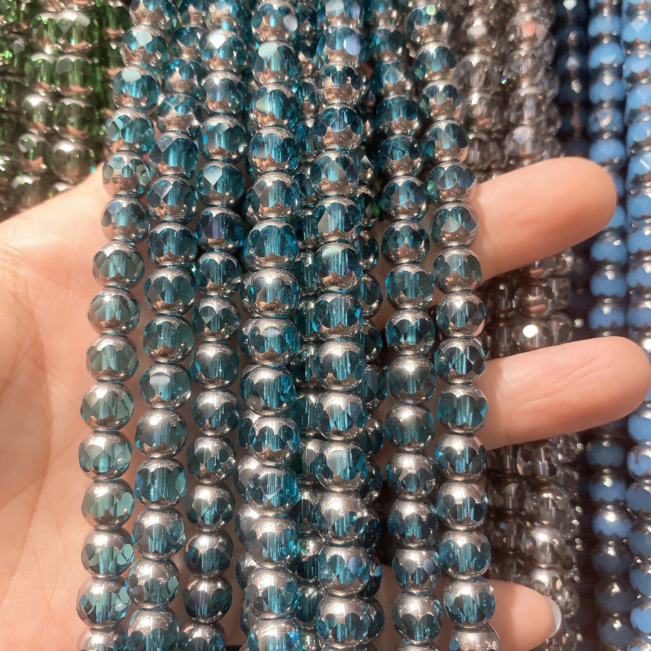 Golden Silvery Plated Artificial Crystal Irregular Glass - Temu United ...