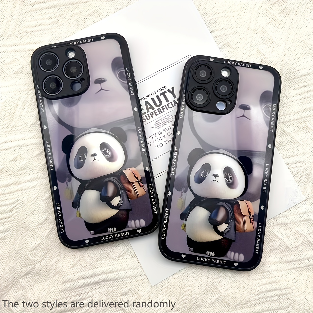 Cute Panda Cartoon Case Iphone 15/14/13/12/11 Pro Max - Temu Australia