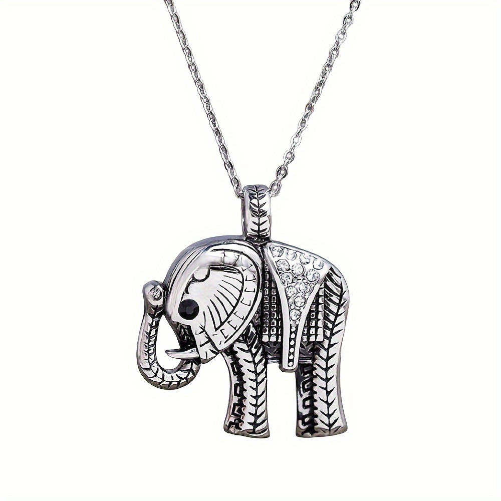 Fashion Elephant Pendant Necklace Accessories Men Women - Temu Denmark