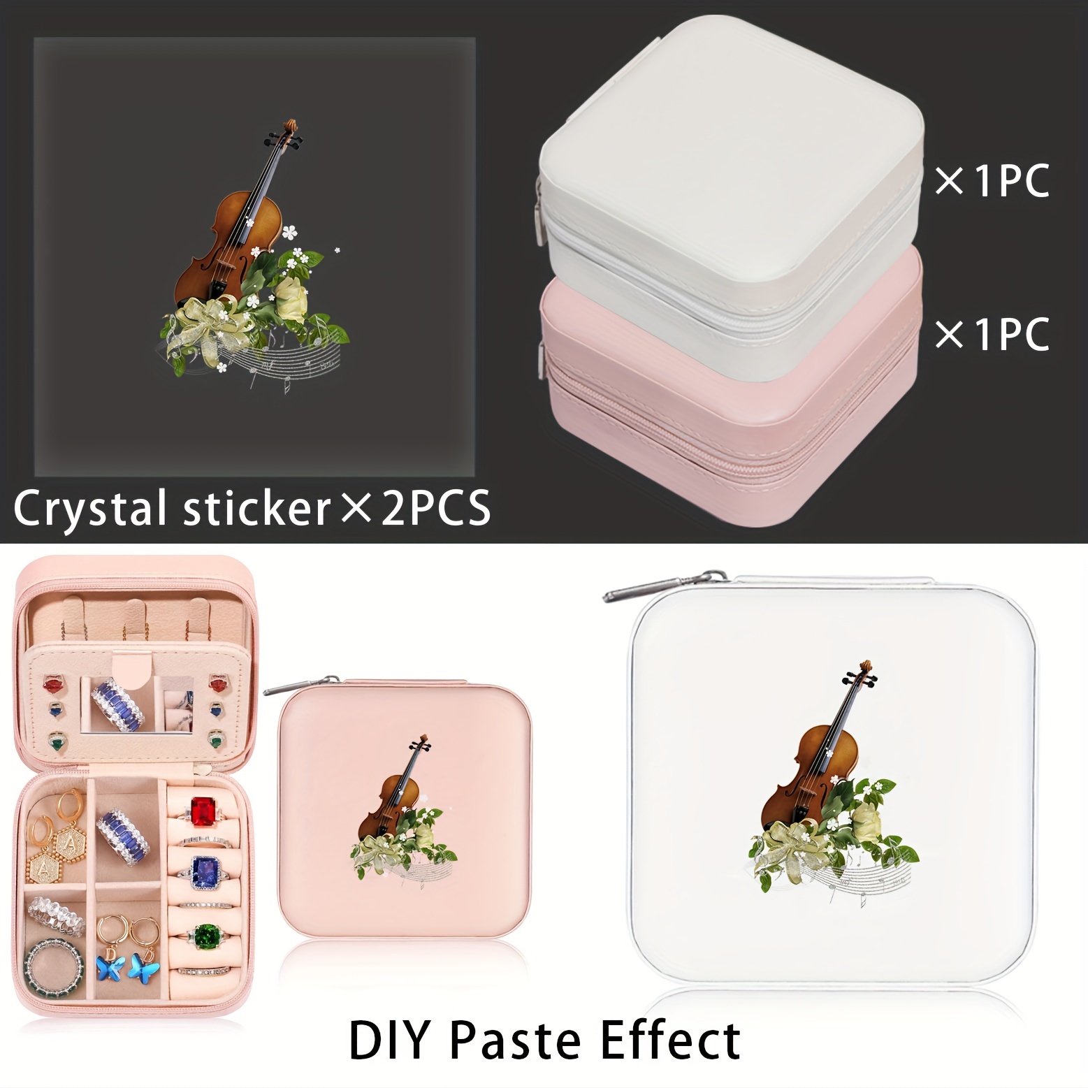 Mini Portable Jewelry Storage Case Diy Stickers Travel - Temu Ireland