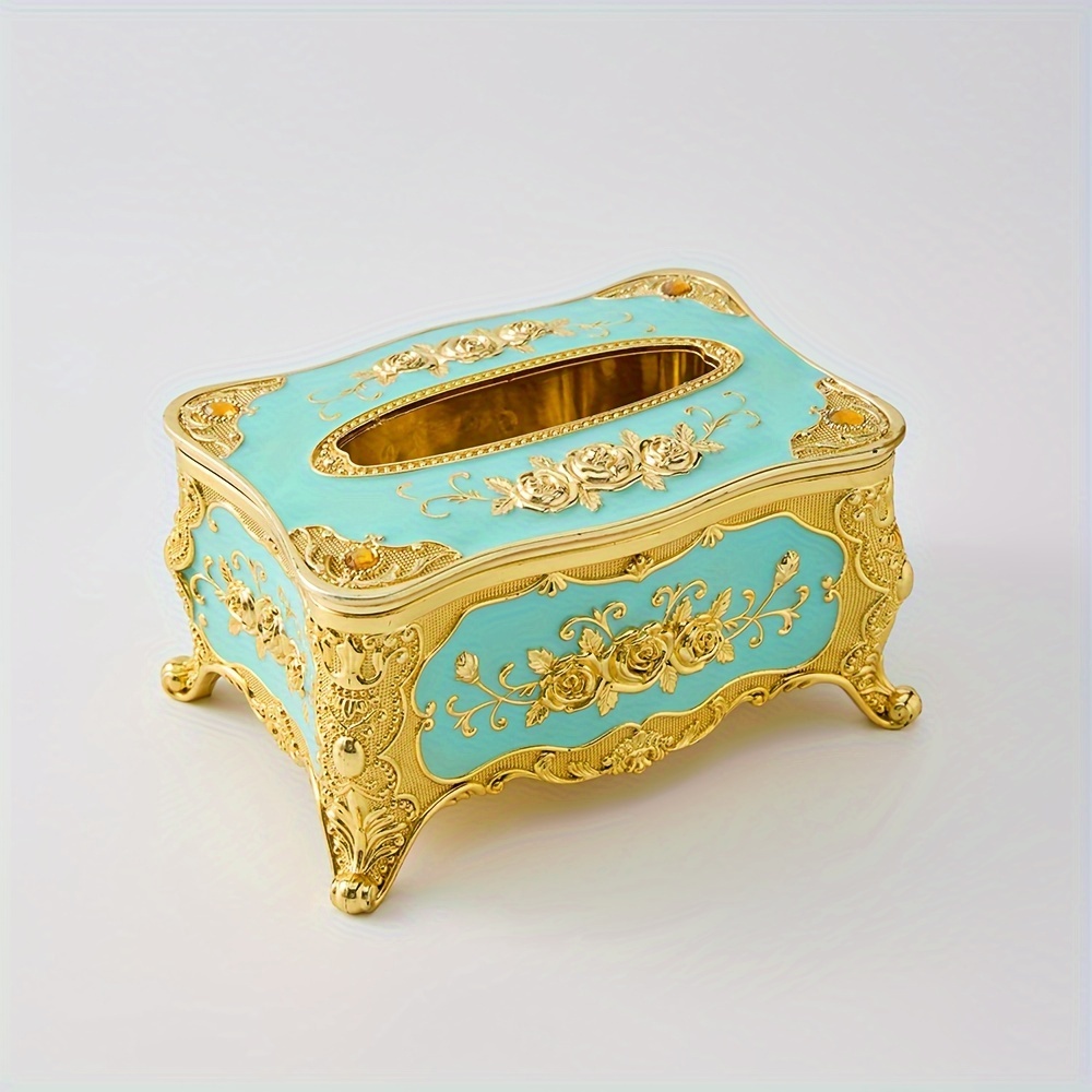 European style Tissue Box Light Luxury Napkin Box Desktop - Temu Denmark