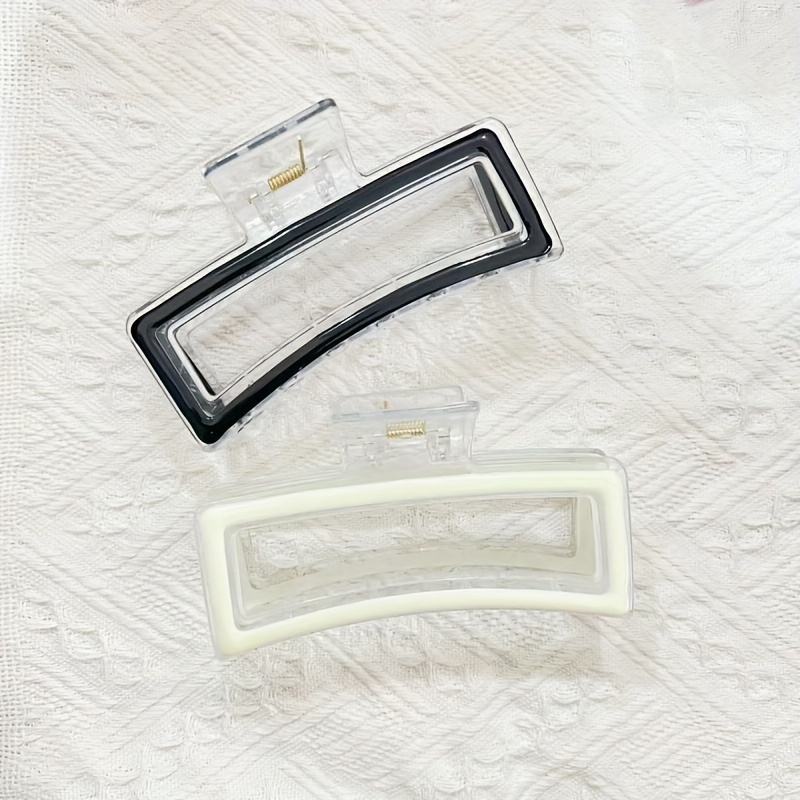 Simple Frosted Rectangle Hair Clips Claw Clips Hair - Temu Canada