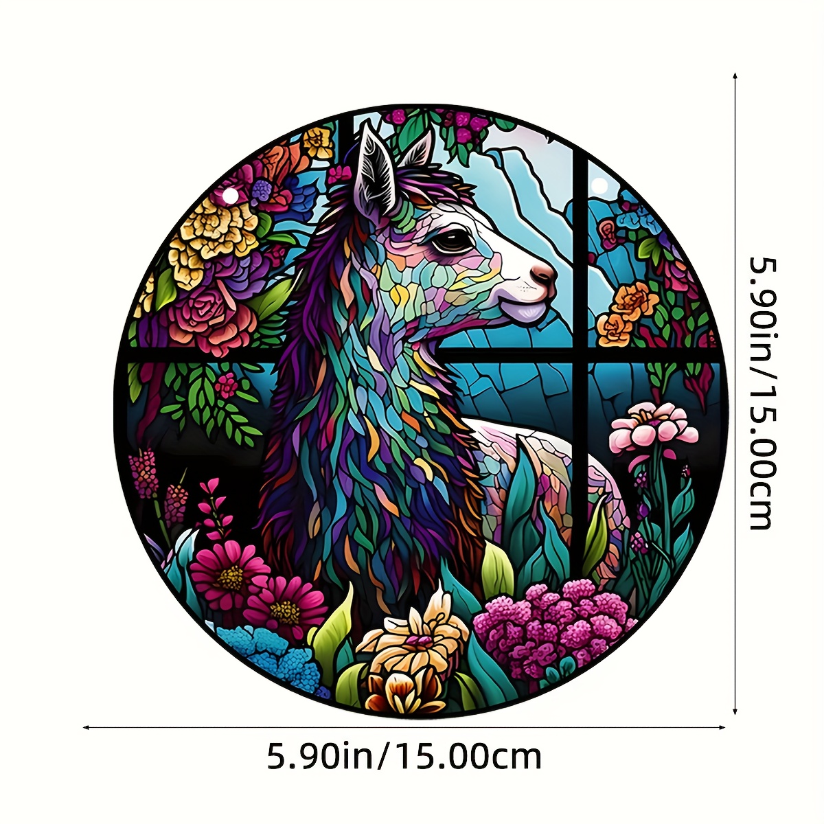 Alpaca Suncatcher Window Hanging Metal Chain Diy Wall - Temu United ...