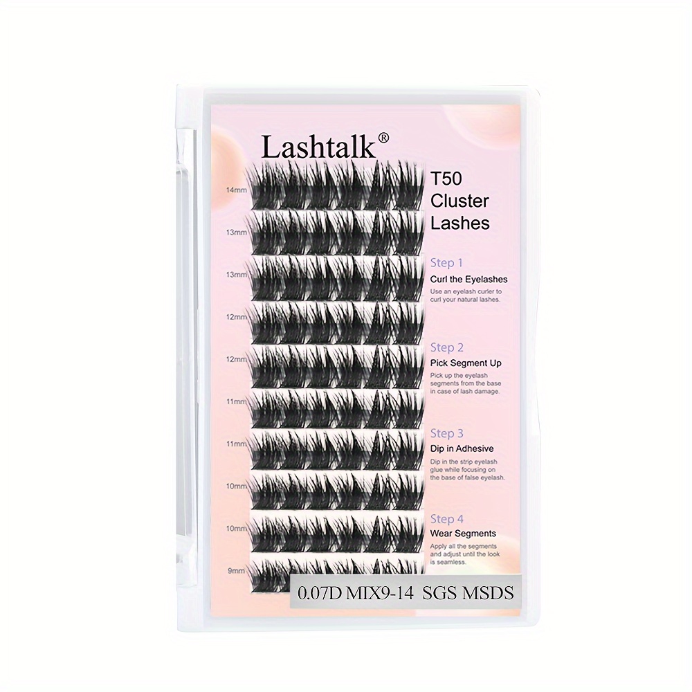 Diy Cluster Eyelash Extension 10 Rows Dovetail Segmented - Temu Portugal