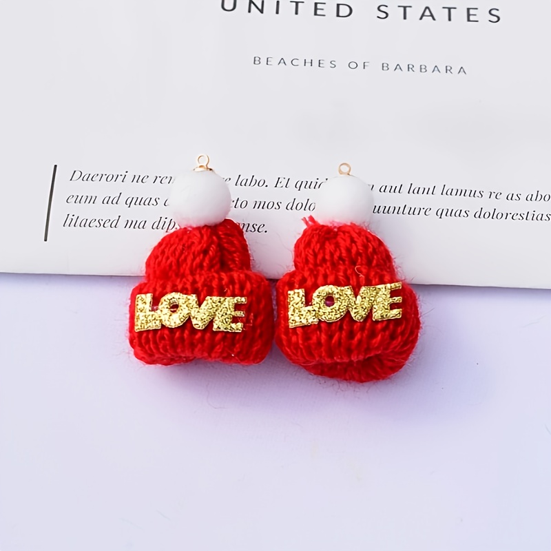 Woolen Knitted Christmas Hat Mini Small Hat Christmas - Temu United Kingdom