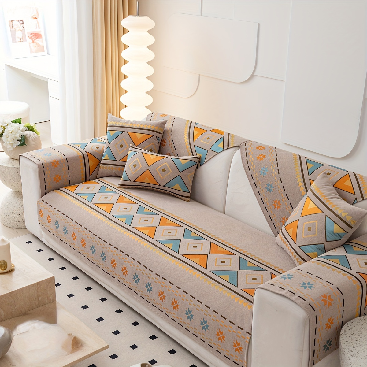 Boho Sofa Slipcover Non slip Sofa Cover Couch Cover - Temu United Kingdom