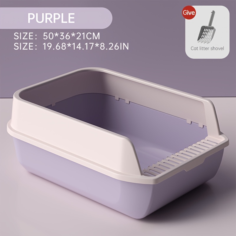 Extra Large Semi enclosed Cat Litter Box Cat Toilet Anti - Temu Canada