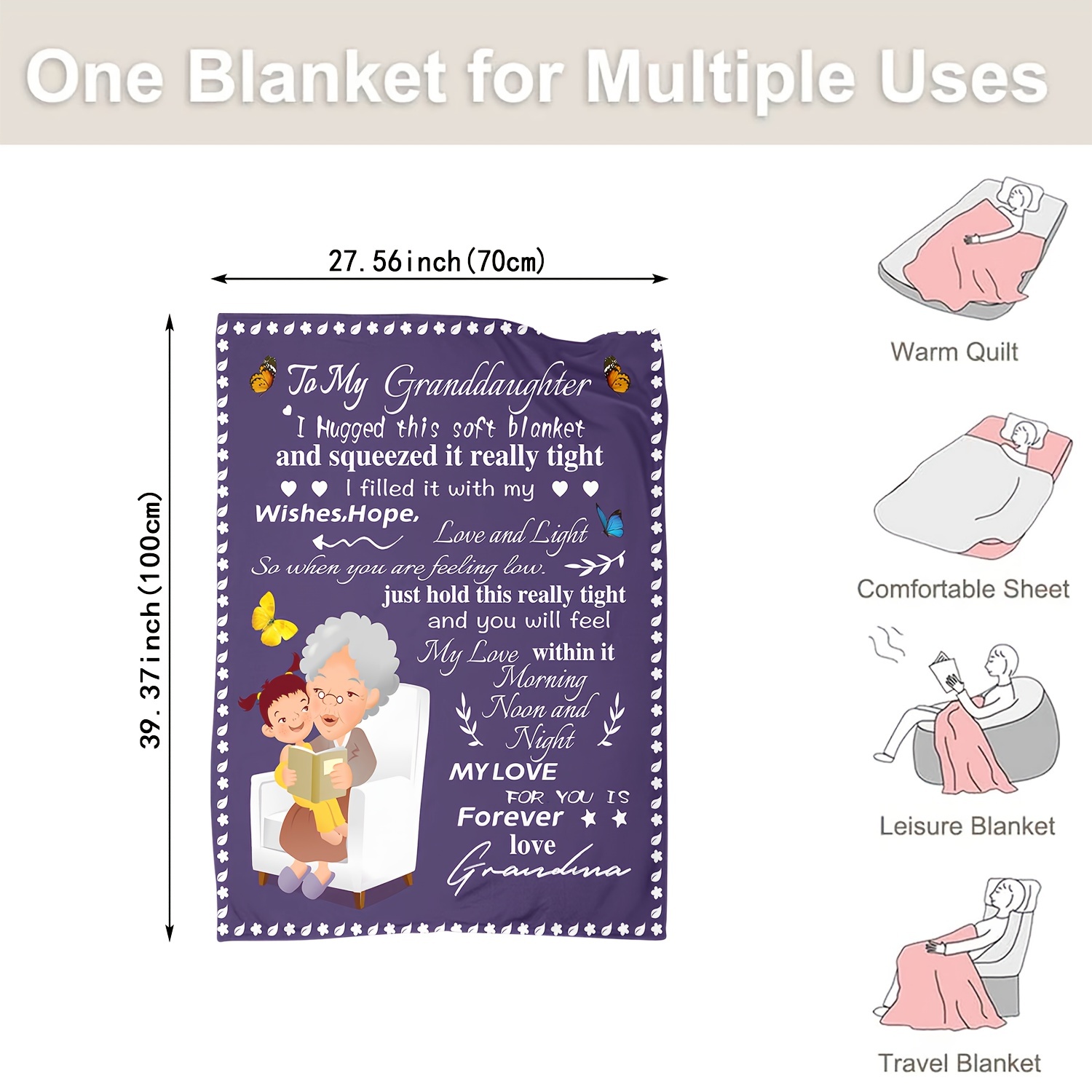 New Digital Printing Flannel Blanket Cartoon Character - Temu United ...