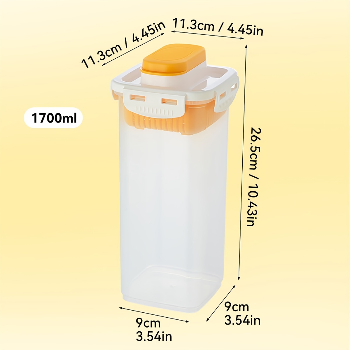 Kitchen Reusable Plastic Storage Tank Inner Box Lid Multi - Temu New ...