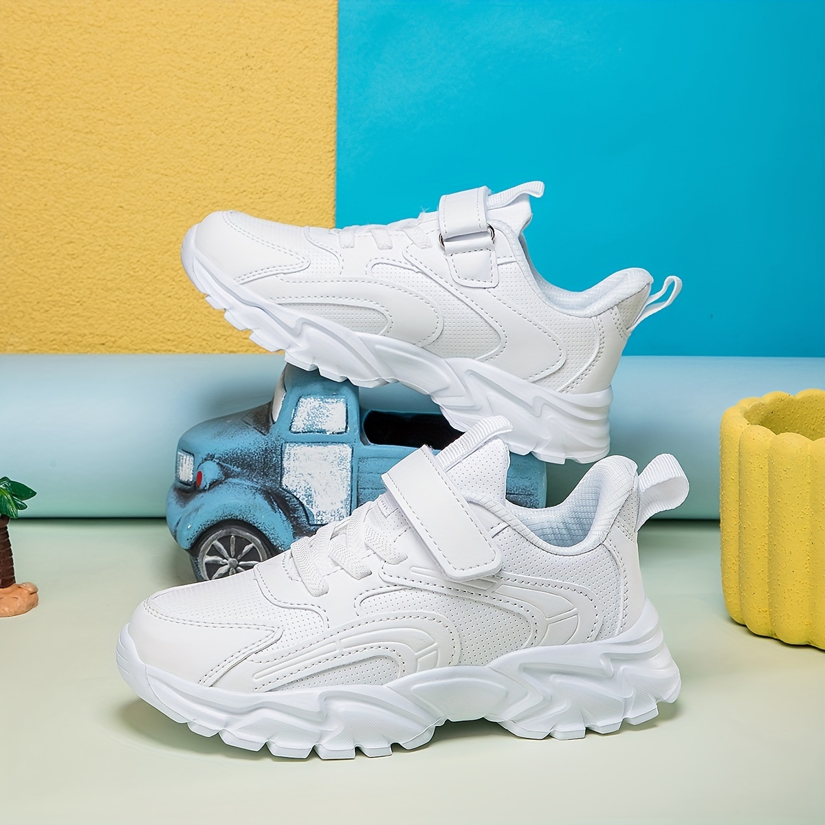 Boy's Solid Chunky Shoes Comfy Non Slip Breathable Soft Sole - Temu ...