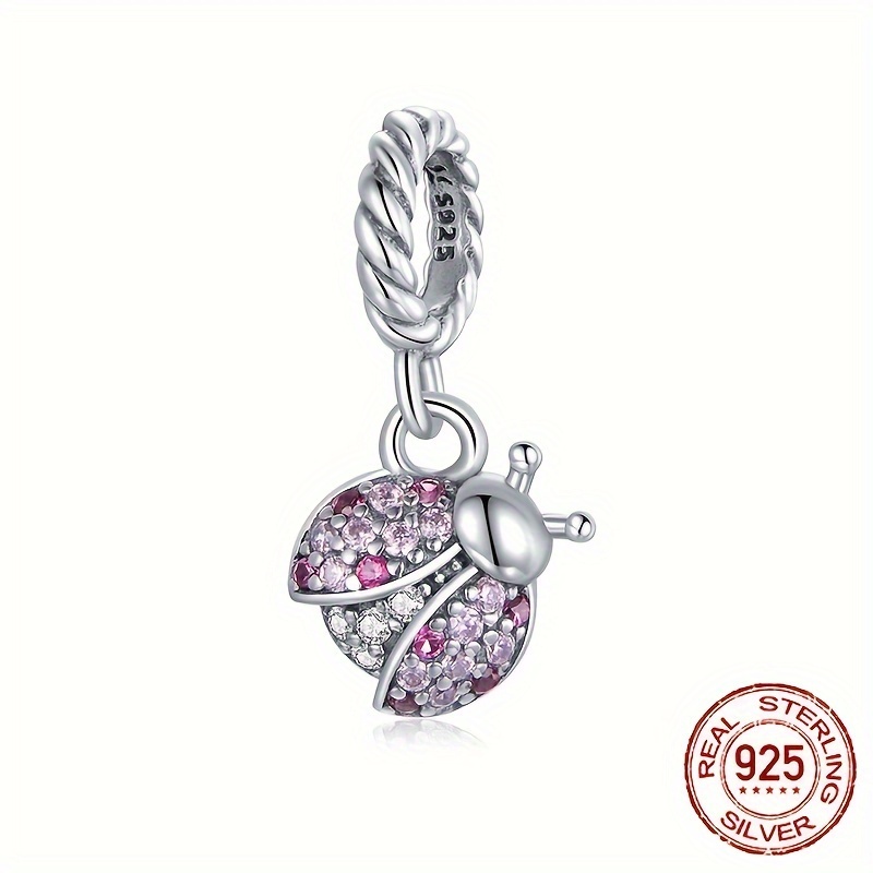 925 Sterling Silver Seven Star Ladybug Pendant Fit Original - Temu ...