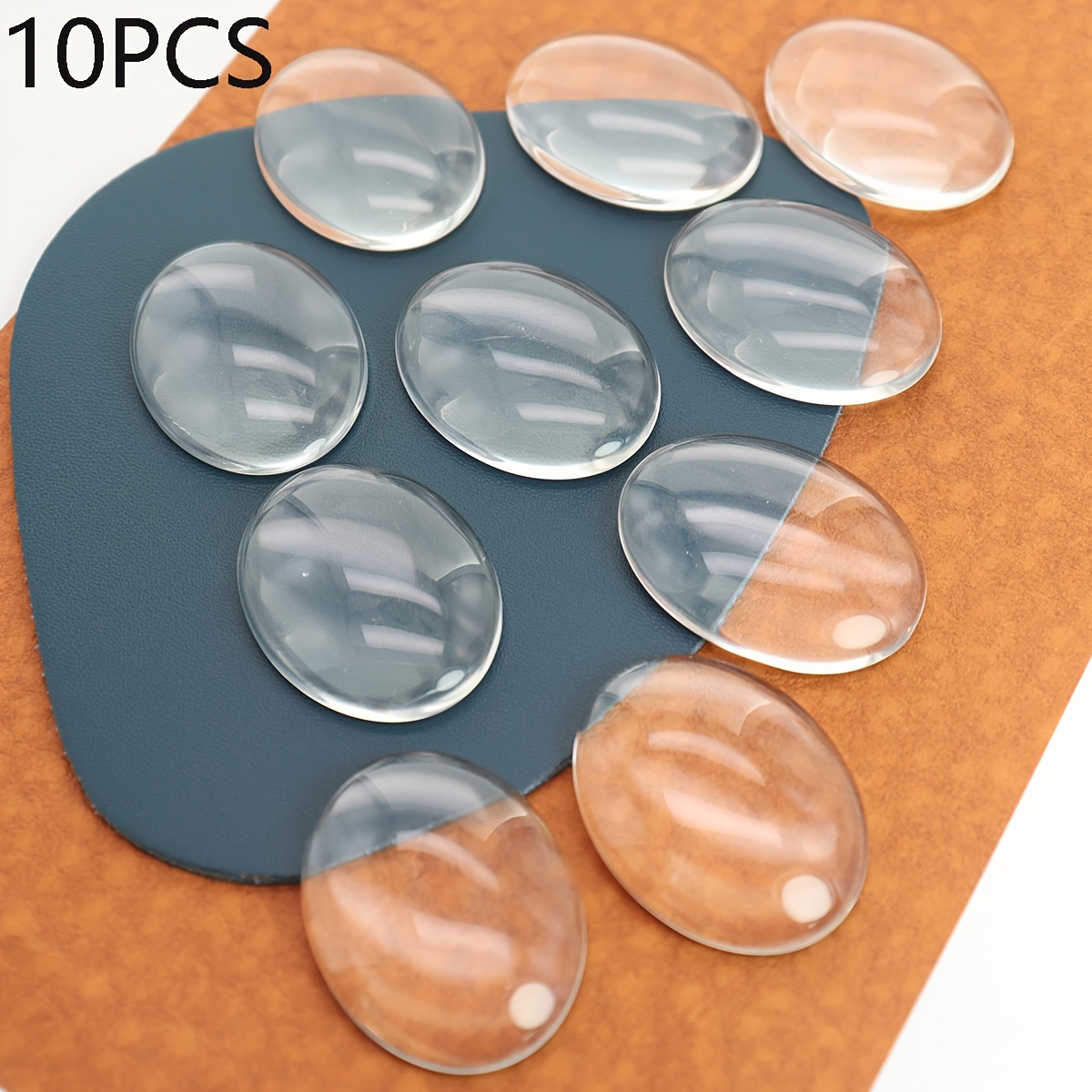 Oval Transparent Glass Patches, For Handmade Diy Photo Inlaid, Jewelry ...