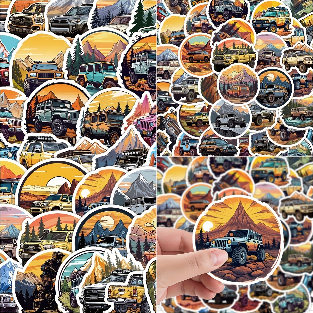 Mountain road Vehicle Series Phone Case Graffiti Stickers - Temu Ireland