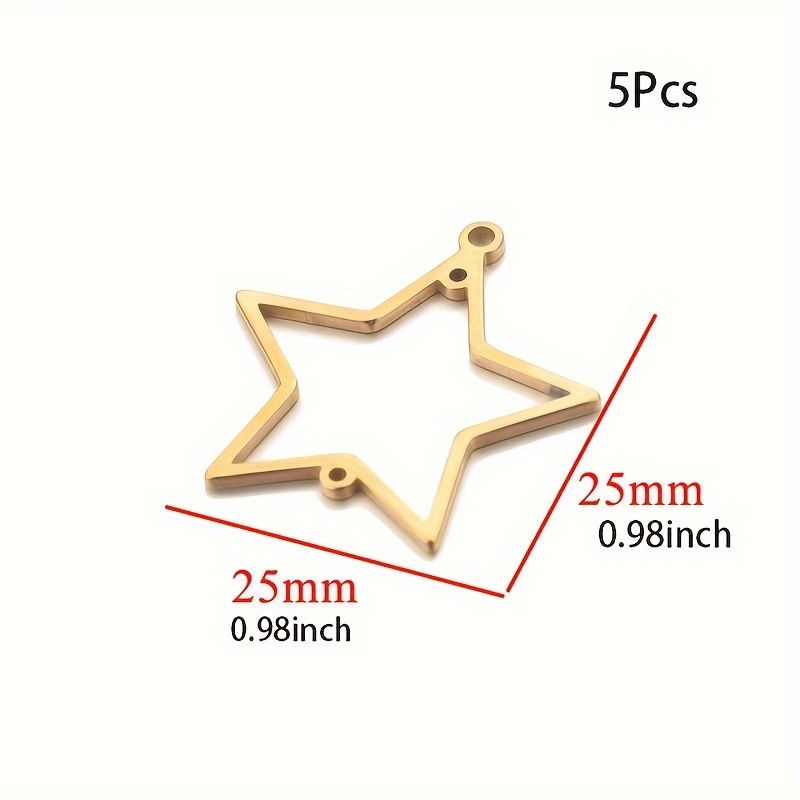 Stainless Steel Geometric Earring Connector Geometric Cutout - Temu ...