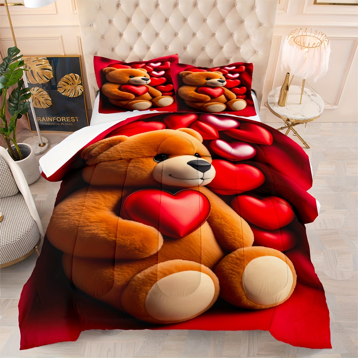 Soft Polyester Comforter Set Comforter + 1 Pillowcase - Temu Australia