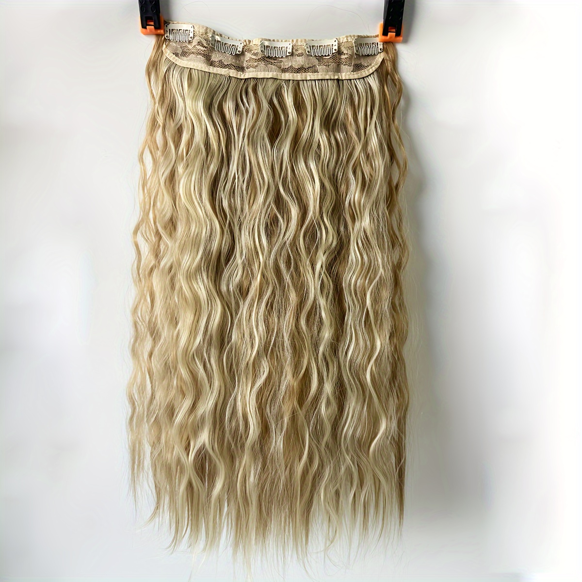 5clips Long Curly Hair Pieces Synthetic Clip In Hair - Temu United