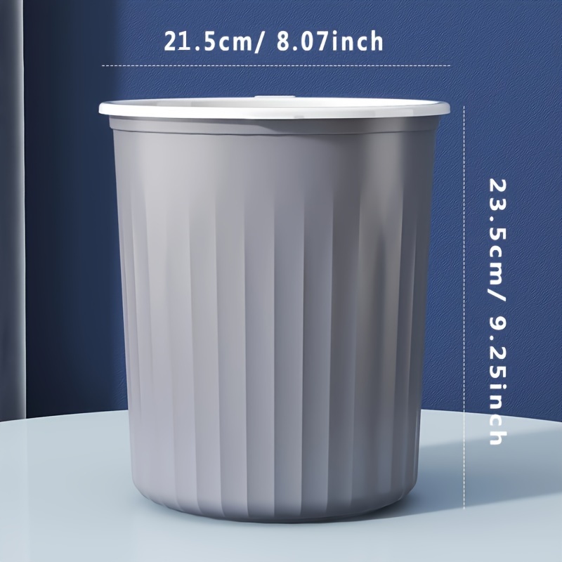 Household Trash Bin Plastic Trash Minimalist Storage Bin - Temu Canada