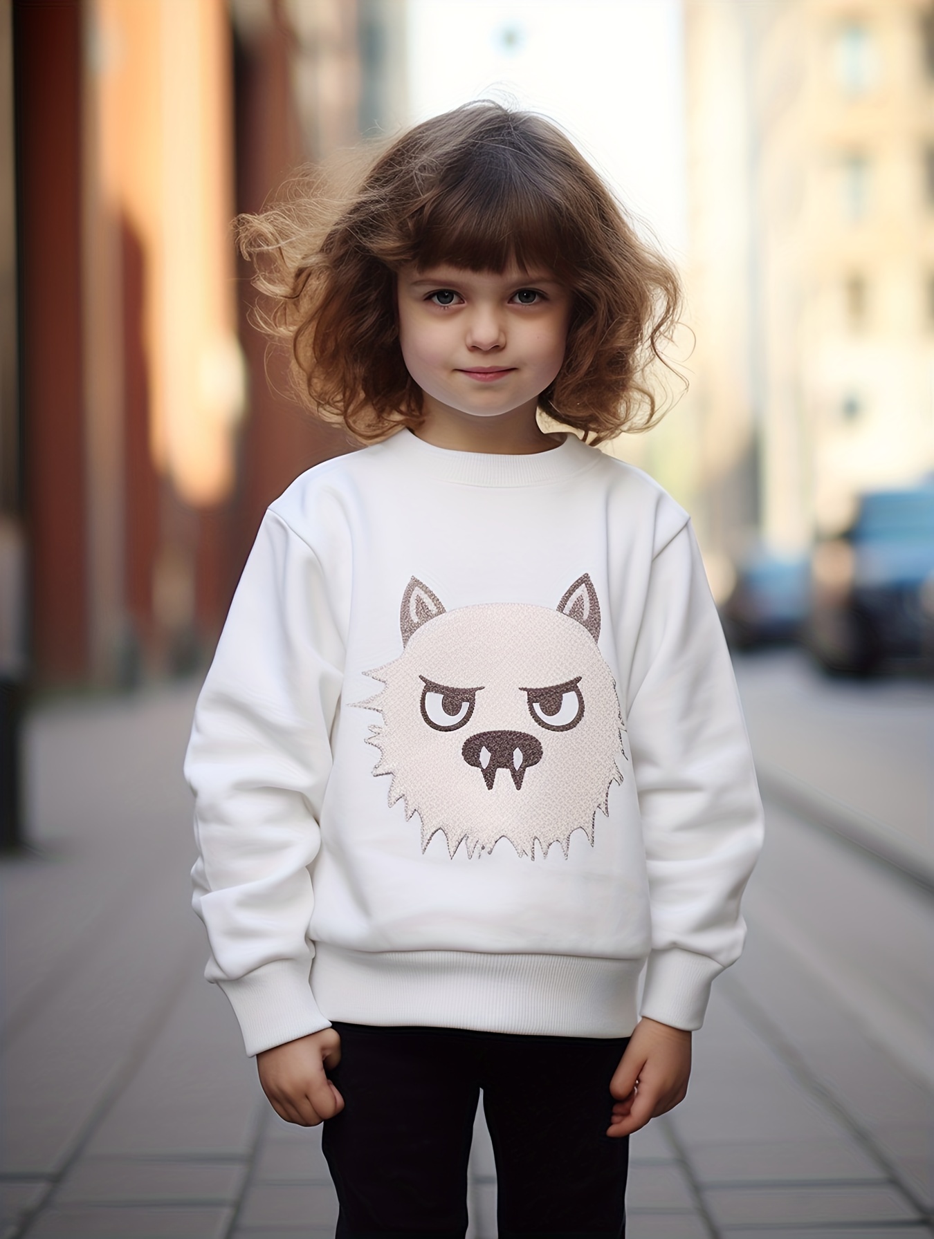 Kids Basic Tops Animal Cartoon Dogs / Monsters Graphic Crew Neck ...