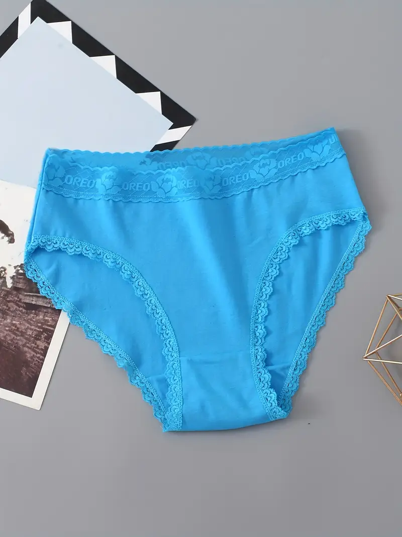 Plus Size Sexy Panties Set Womens Plus Letter Floral Lace Temu