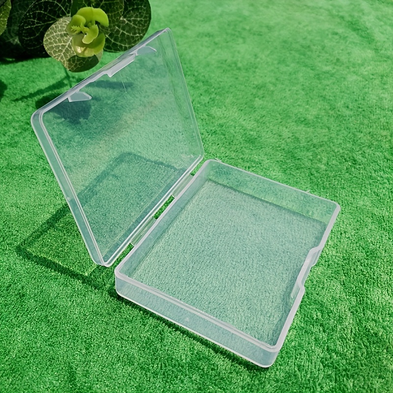 Pin Clip Box Transparent Pp Plastic Box Thickened Rectangle - Temu ...