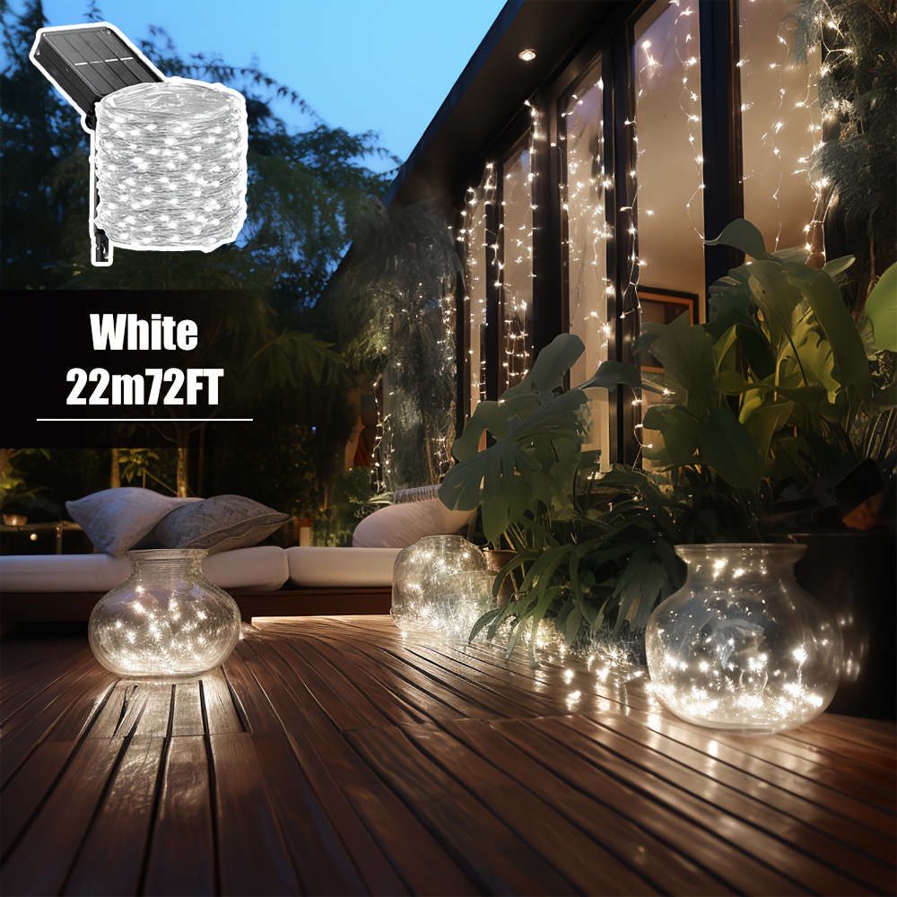 300led Solar Fairy Lights Outdoor Solar String Lights - Temu Canada