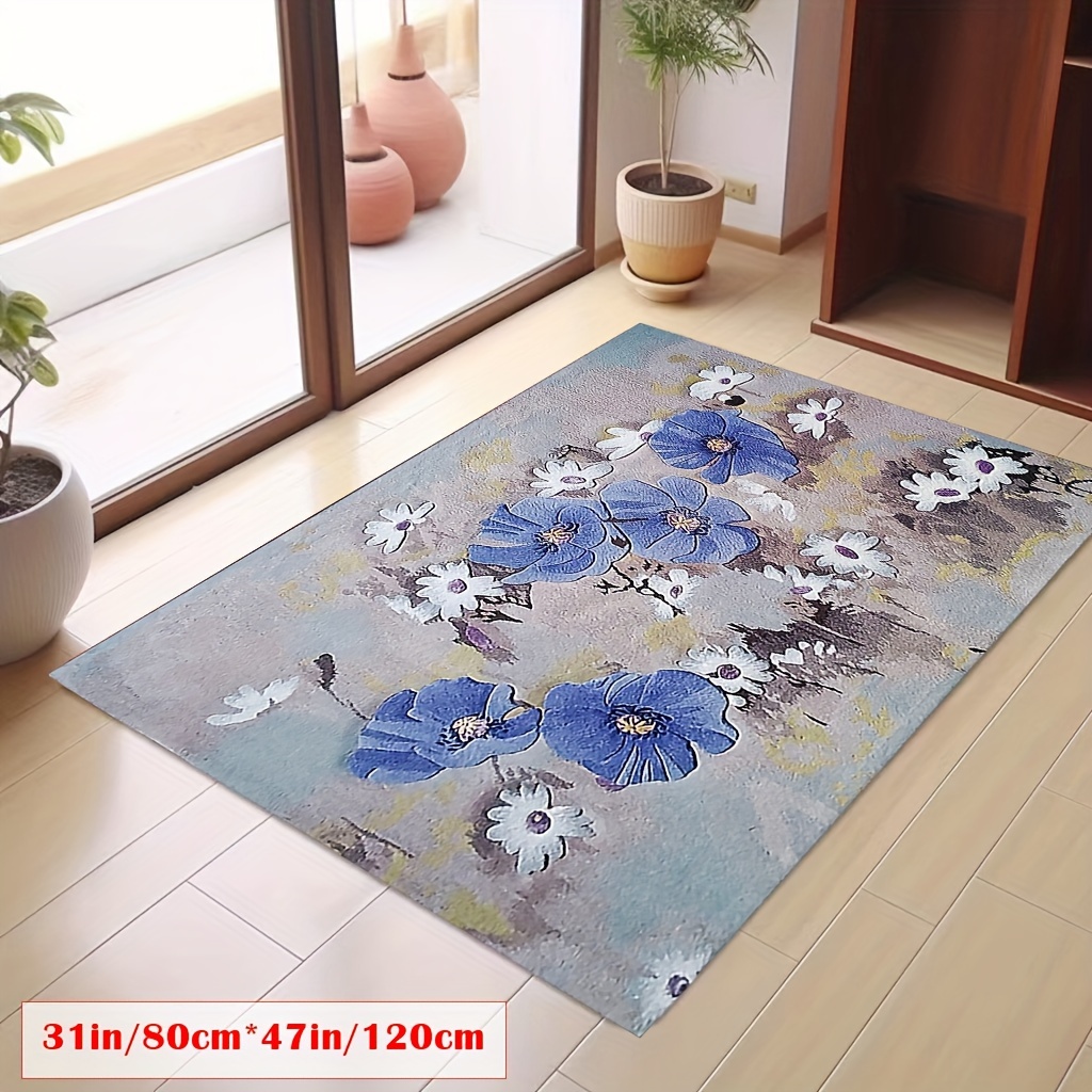 Purple Color Ink Carpet Bohemian Tribal Carpet Persian Floor - Temu ...