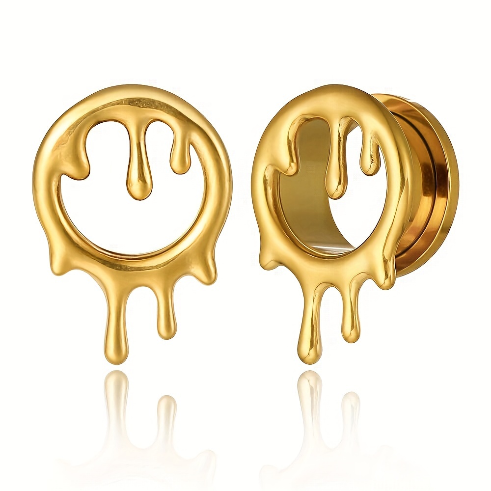 Stainless Steel Ear Plugs Ear Expanders Punk Style Niche - Temu United ...