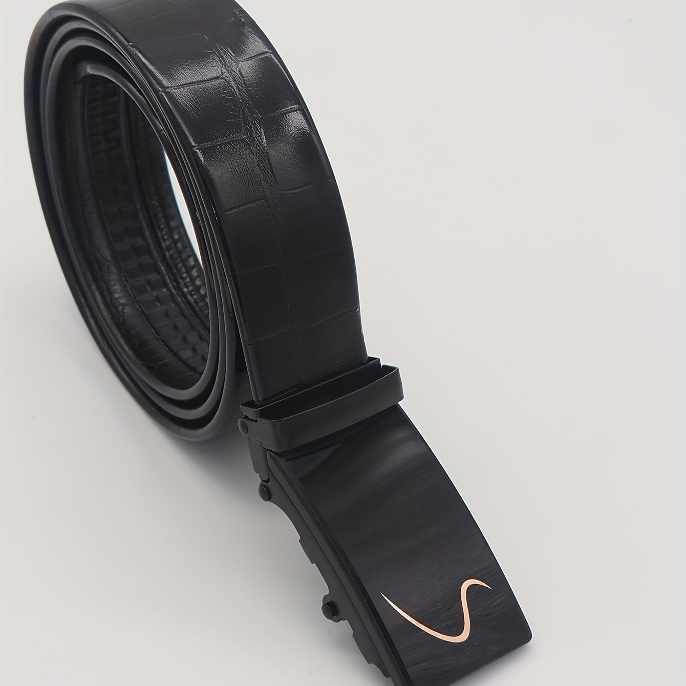 1pc mens s pattern pu casual business automatic le belt - jewelry ...