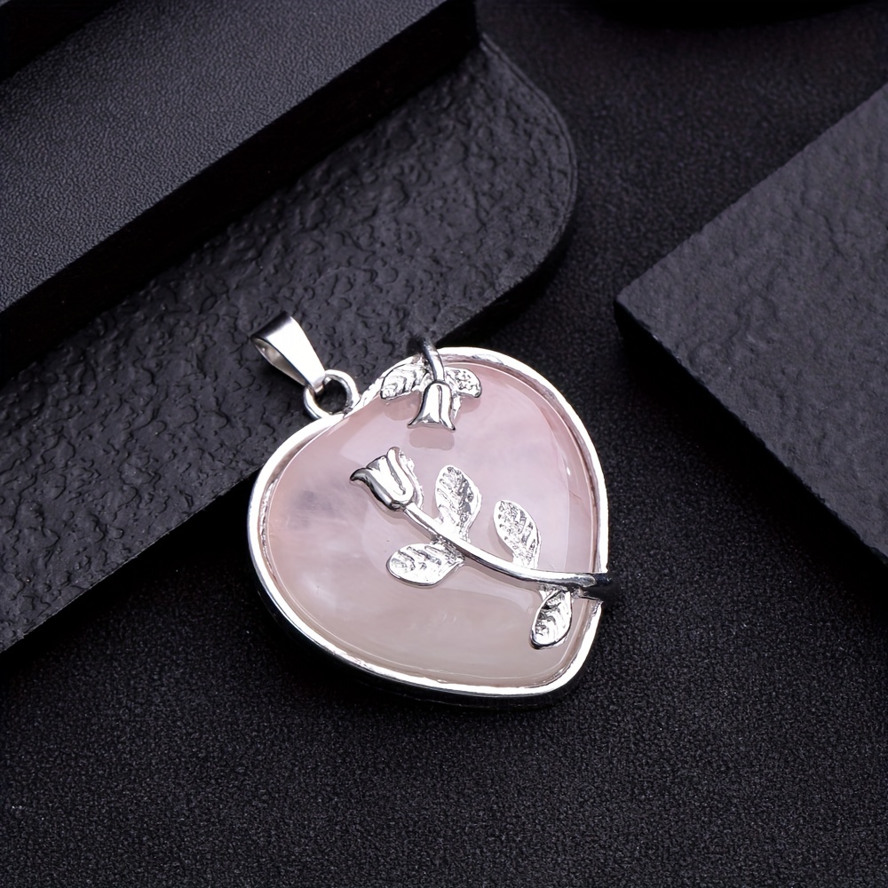 Rose Flower Shape Love Heart Shape Natural Crystal Stone - Temu Netherlands
