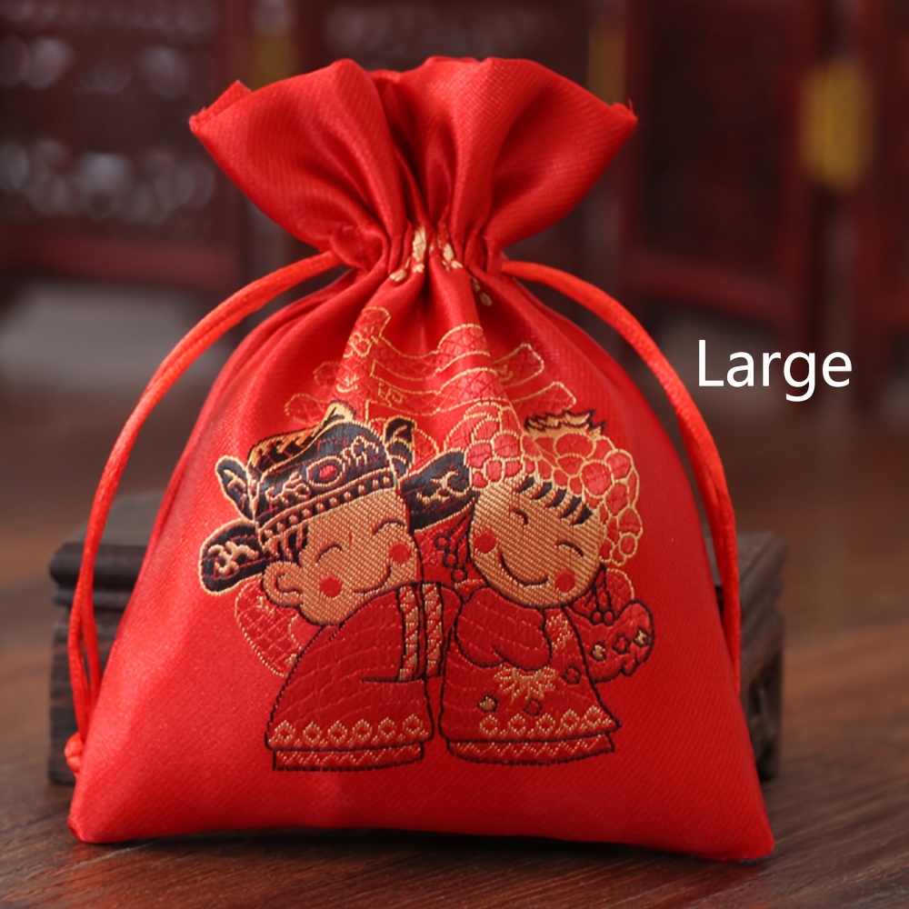 1pc Brocade Bunch Chewing Gum Bag Chinese Wind Candy Bag - Temu United